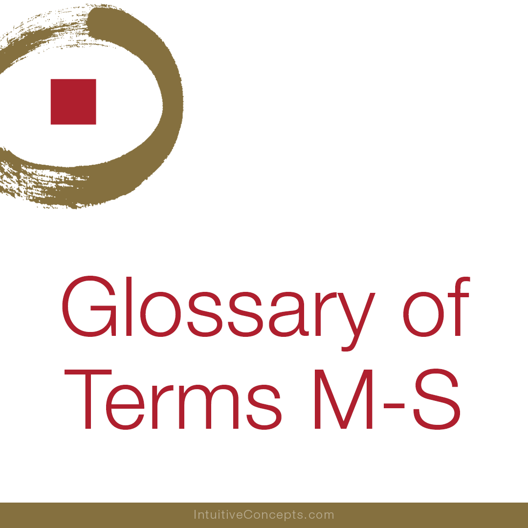 Glossary Of Terms M S Intuitive Concepts
